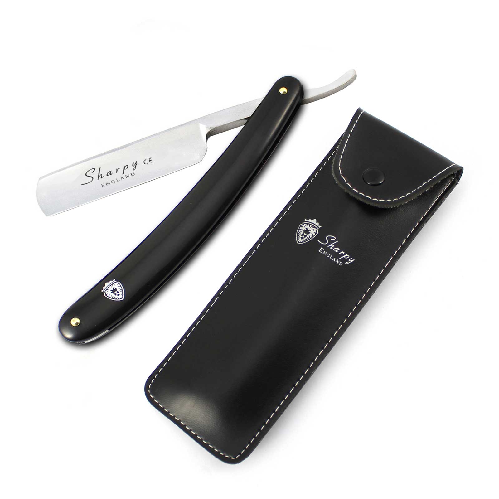 Wet Cut Throat Straight Razor Rasoir Leather Strop Strap Set RST53-BLK ...