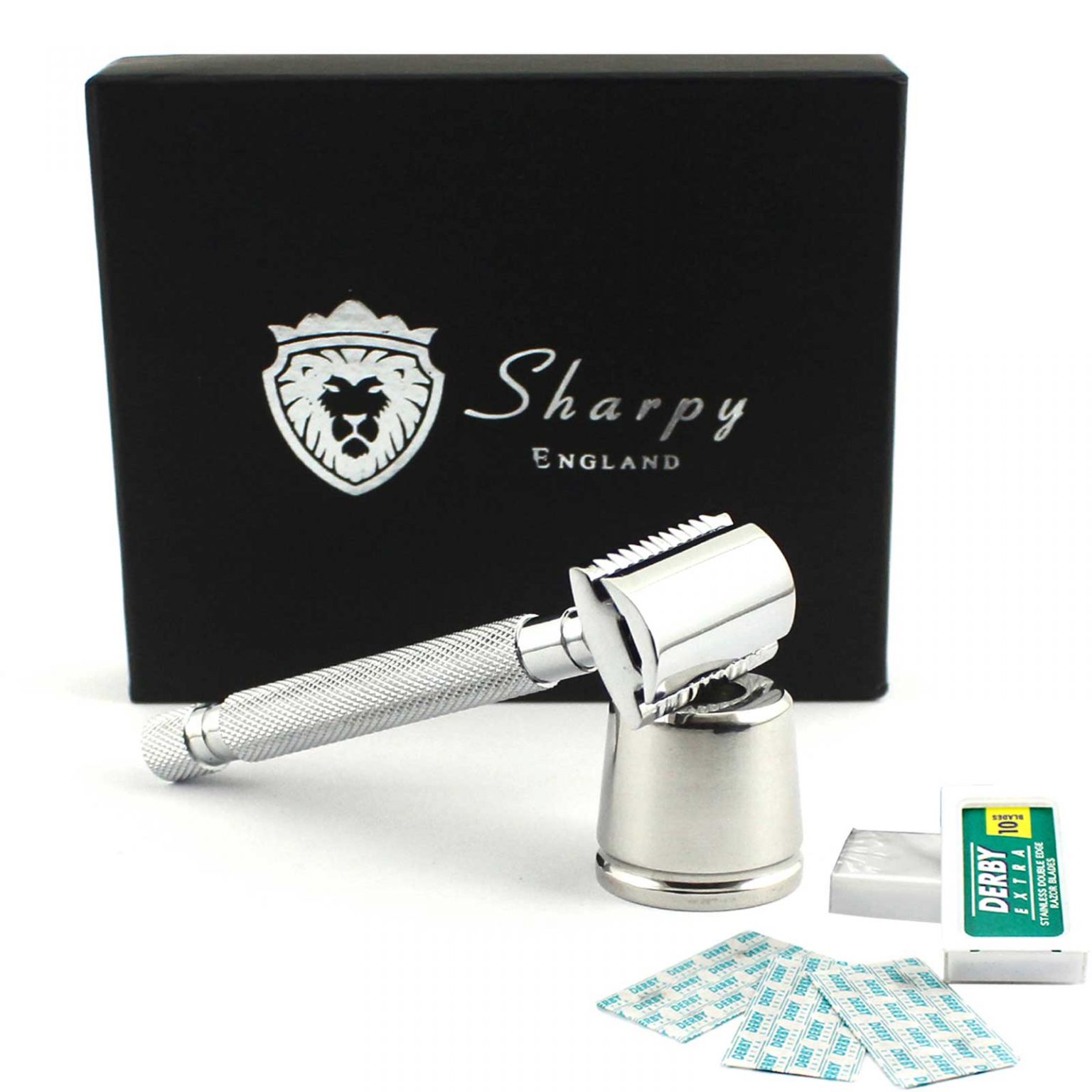 Double Edge De Safety Razor Stainless Steel With Stand R-41 - Sharpy ...