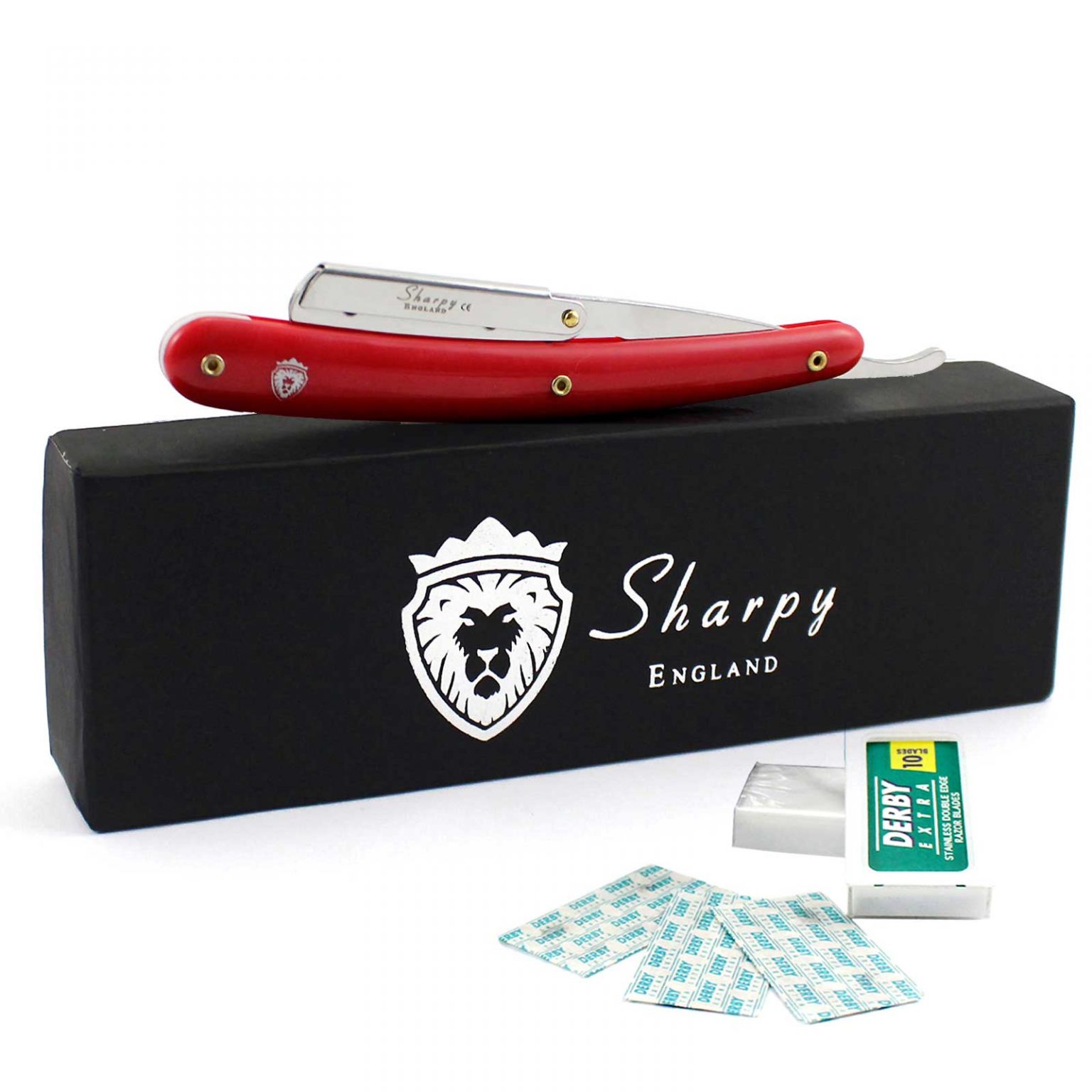 Barber Cut Throat Shaving Razor Red R1-RED - Sharpy England ...