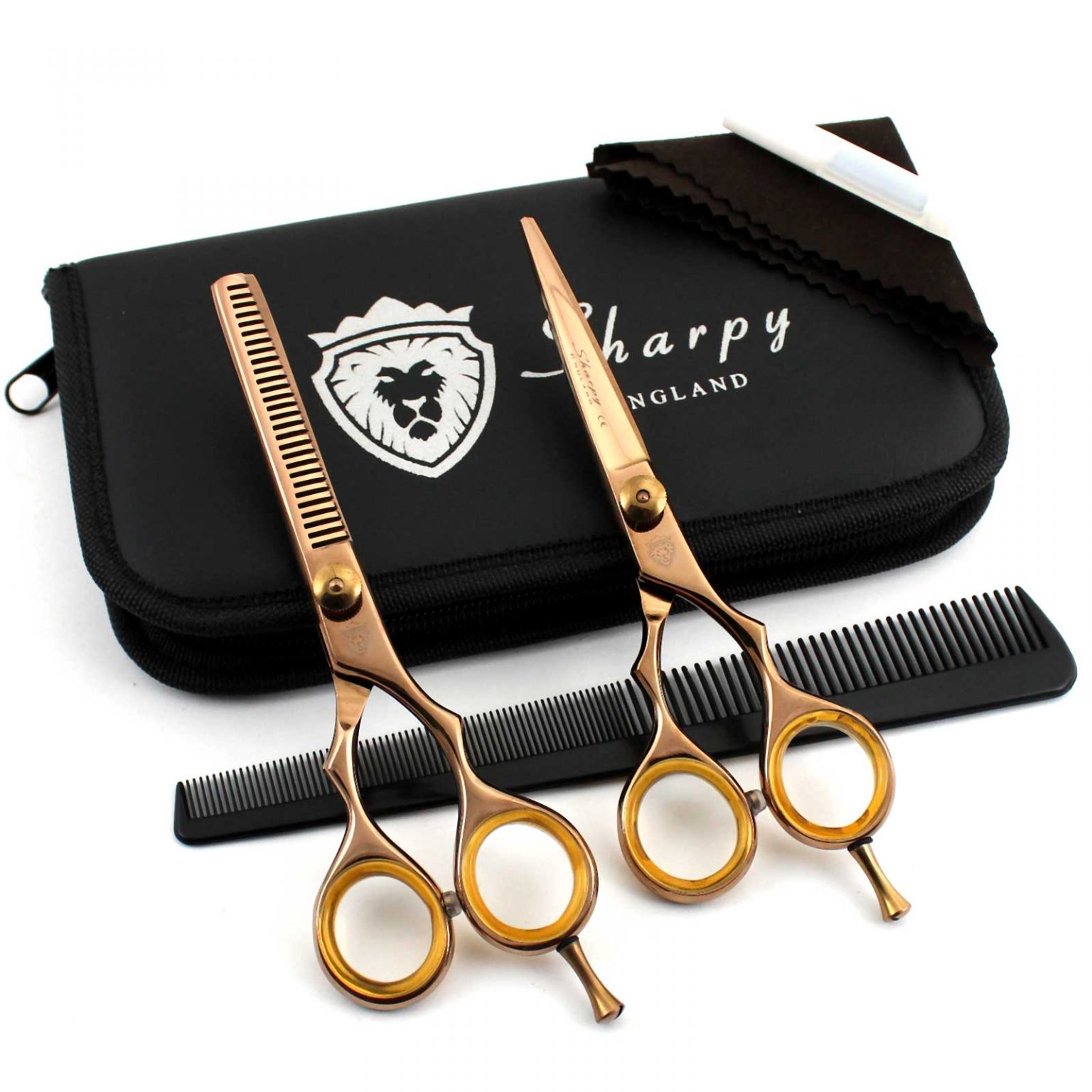 Barber Hairdressing Scissors Set 5.5" SBC-252 - Sharpy England ...
