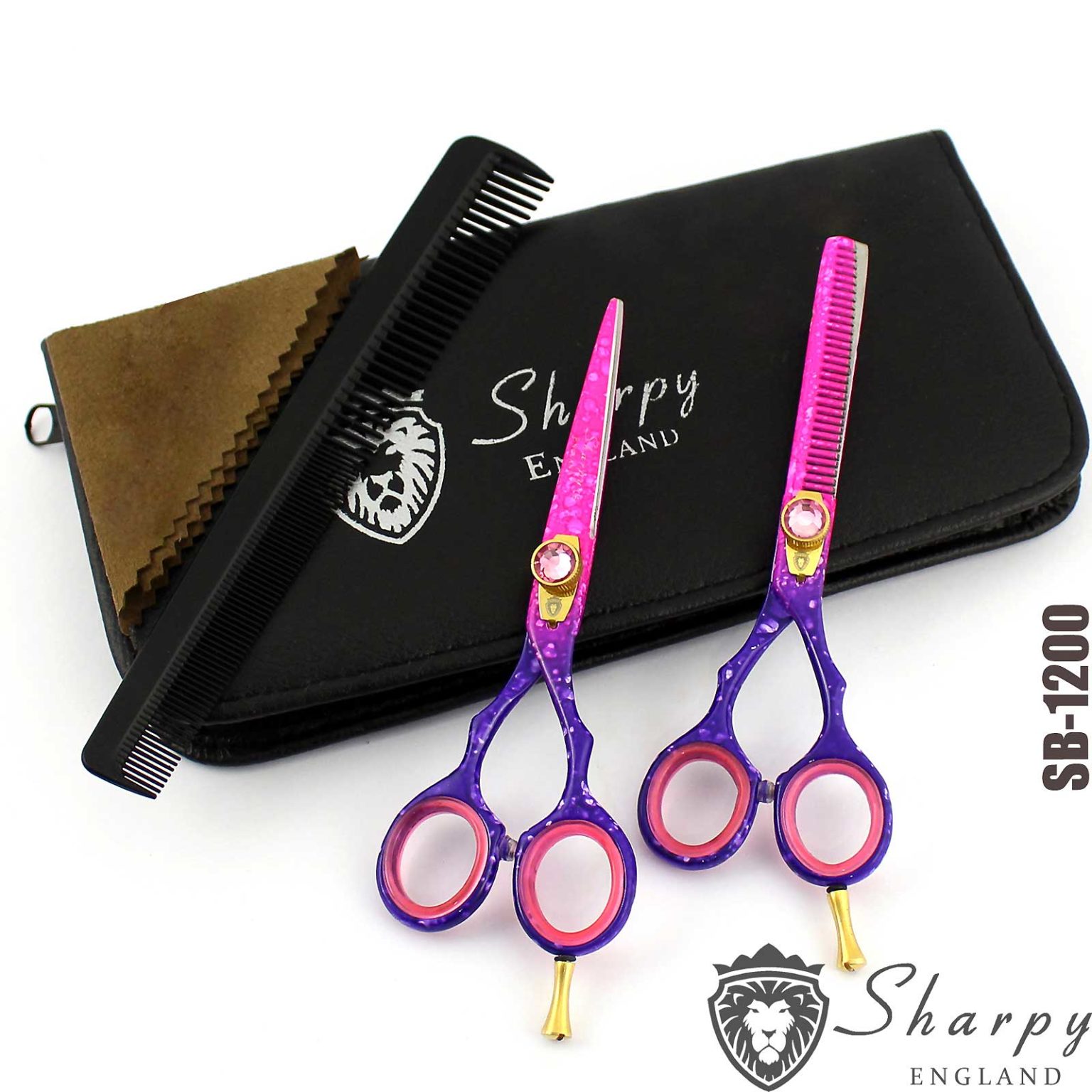 Barber Hairdressing Scissors Set 5.5" SB-1200 - Sharpy England ...